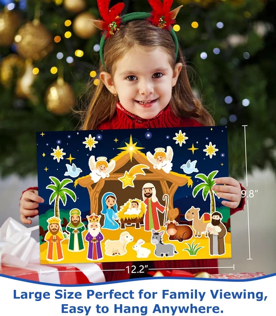 NATIVITY ADVENT CALENDAR 2025 - Religious Nativity Scene Christmas ...