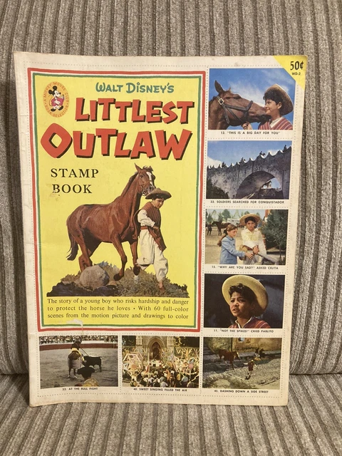 WALT DISNEY’S LITTLEST Outlaw Stamp Book Vintage 1955 Rare Disney ...