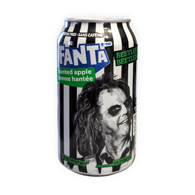 NEW BEETLEJUICE FANTA Haunted Spiced Apple Soda 12oz Can Sealed 2024 $0 ...