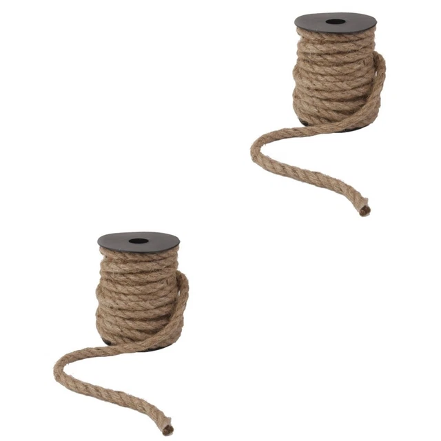 2PCS ROLL OF Hessian Burlap Ribbon Craft Wedding Party Decor 10Yds x ...