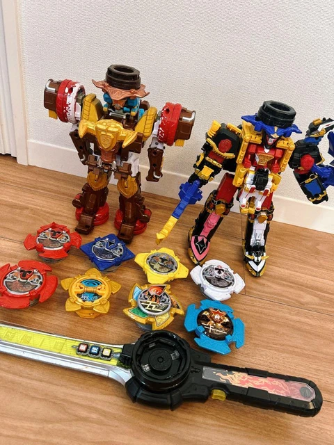 POWER RANGERS NINJA Steel Ninninger Megazord Morpher 3p Shuriken 8p set ...