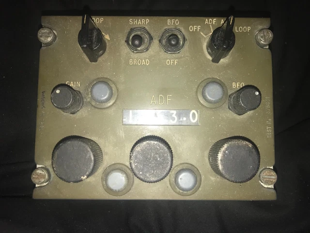 VINTAGE MARCONI ADF Control Cockpit Unit : Doctor Who Tardis Control ...