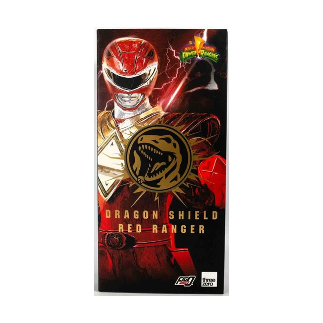 FIGURINE D'ACTION THREEZERO Power Ranger - Dragon Shield Red Ranger VG+ ...