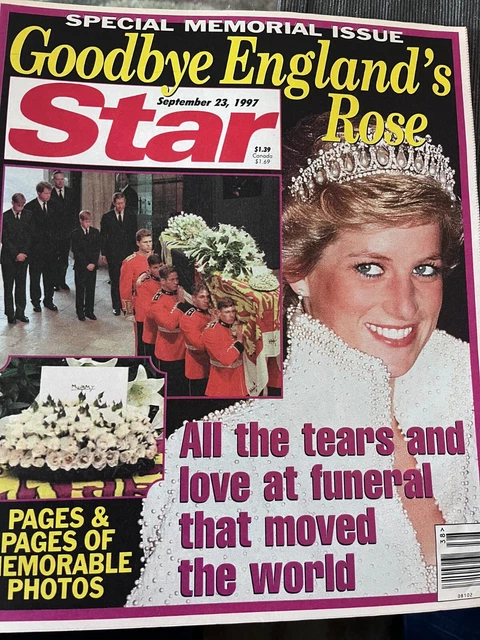 PRINCESS DIANA FUNERAL Star Magazine September 23 1997 £7.36 - PicClick UK