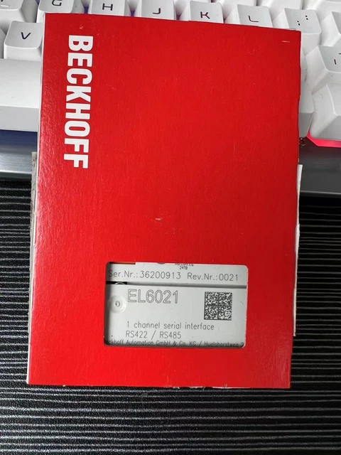 NEW BECKHOFF EL6021 EtherCAT Terminal,1CH Interface, Serial,RS422/RS485 ...