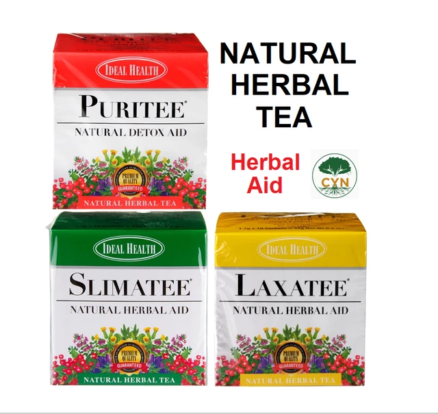 IDEAL HEALTH NATURAL Herbal Aid Tea 10 Bags | Slimatee, Laxatee ...