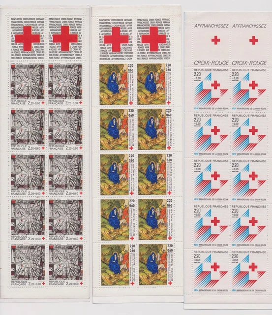 3 CARNETS DE timbres Croix Rouge 1986,87 et 88 EUR 12,00 - PicClick FR