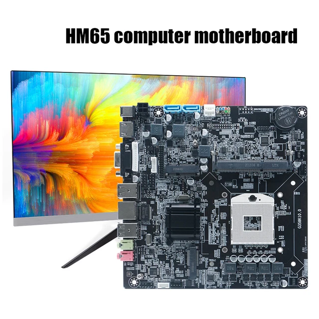 HM65 MICRO-ITX MOTHERBOARD All-in-1 LGA988 Desktop Motherboard PC ...