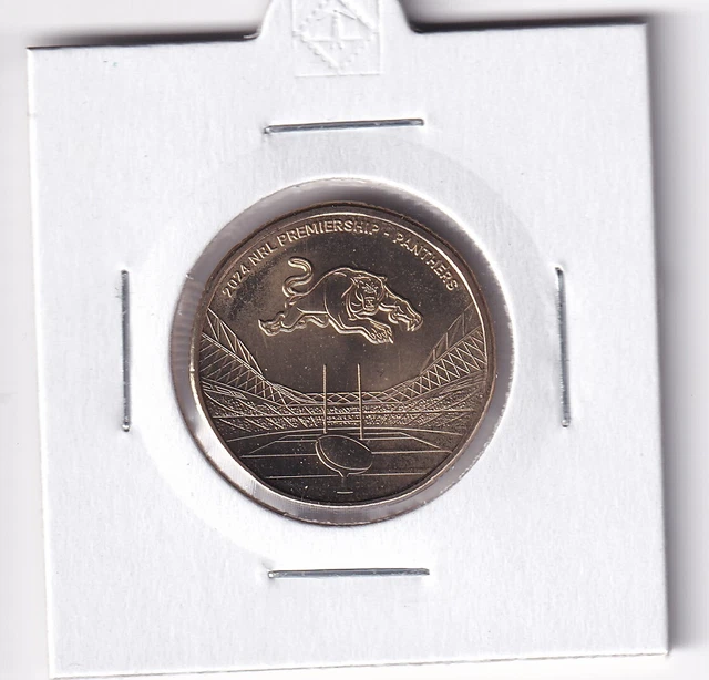 AUSTRALIAN: 2024 $1 Nrl Rugby Penrith Panthers Unc Coin In 2X2 Holder ...