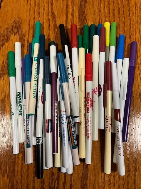 BIG LOT HOTEL Pens Nice Assortment = total of 35+ pens £11.64 - PicClick UK