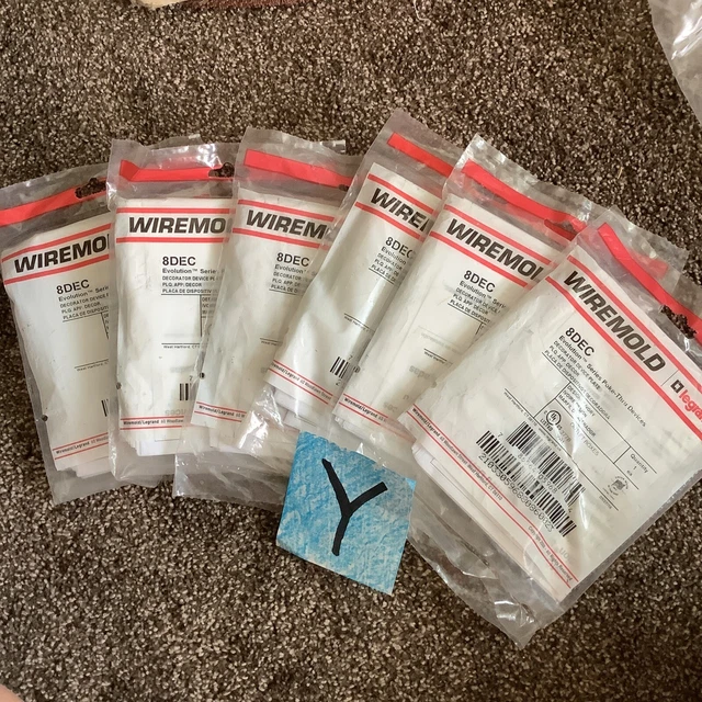 LEGRAND WIREMOLD 8DEC Evolution 8AT Series Device Plate (QTY 6) $35.99 ...