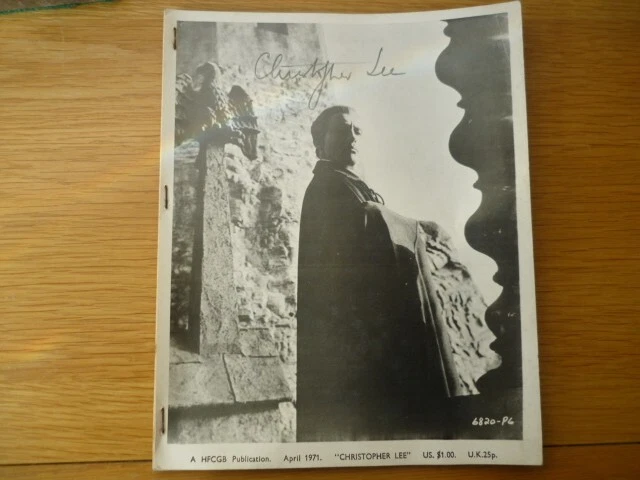 INTERVIEW WITH CHRISTOPHER LEE 1971 MAGAZINE Vol 1 Issue 1 £26.72 ...
