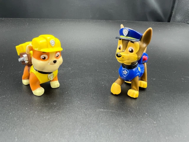 LOT OF 2 PAW Patrol Paw Mini Figures - Rubble and Chase $10.99 ...