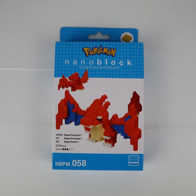 POKEMON MEGA CHARIZARD Y Nano Block NBPM_058 New in Box Kawada Mini ...
