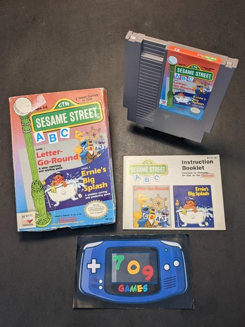 SESAME STREET ABC (Nintendo Entertainment System, 1989) NES CIB ...