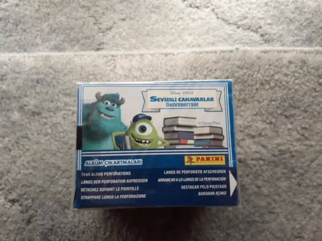 DISNEY PIXAR MONSTERS University Album Sticker 50 Box Panini Sealed $19 ...