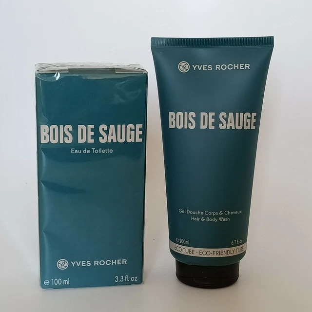 YVES ROCHER BOIS DE SAUGE | Eau de toilette Pour Homme 100ml et gel ...