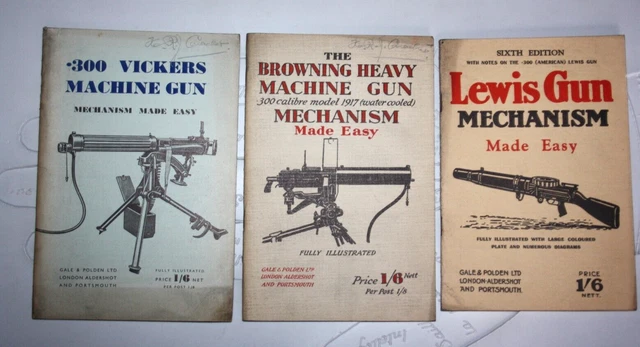 BROWNING VICKERS LEWIS MACHINE Gun Mechanism 1940 Militaria World War Shooting EUR 10,47 ...