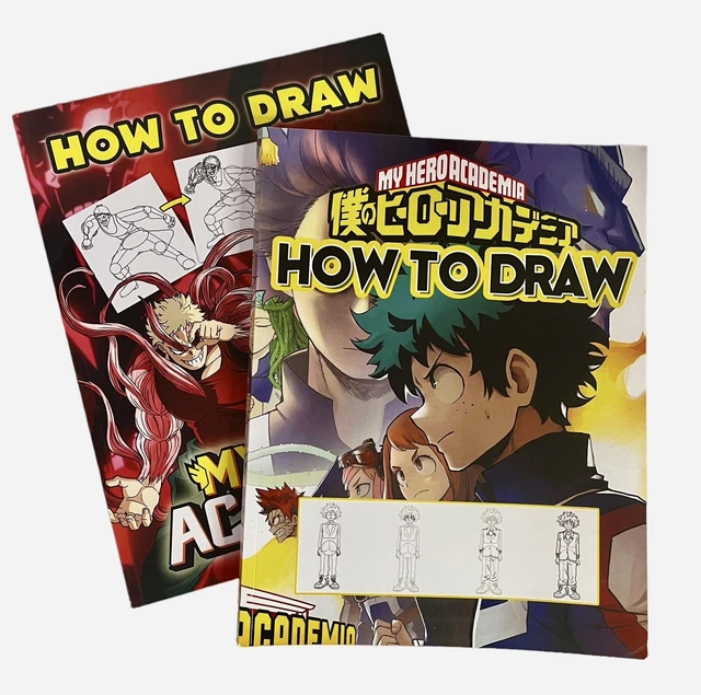 MY HERO ACADEMIA 2 x How to Draw Art Books Anime Manga Characters ...