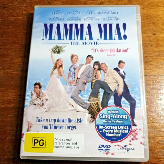 MAMMA MIA THE Movie DVD R4 LIKE NEW FREE POST $9.95 - PicClick AU
