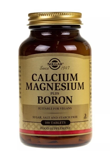 SOLGAR CALCIUM MAGNESIUM Plus Boron 100 tablets EXP 07/2027 £11.12 ...