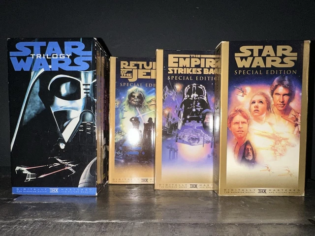 STAR WARS OG Trilogy VHS Sets (1995/97) + The Empire Strikes Back LE ...