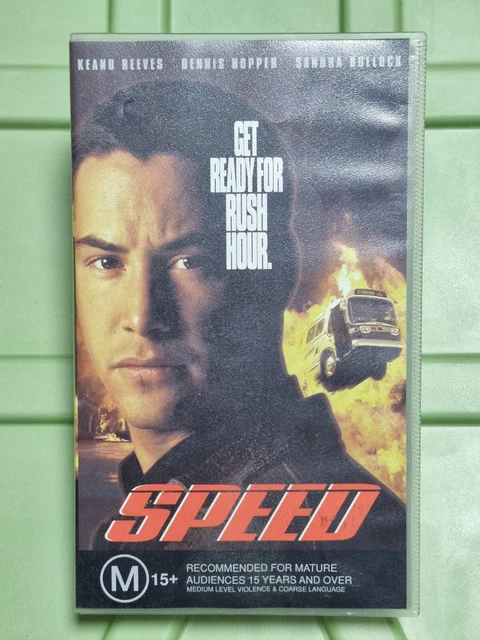 SPEED VHS ACTION Movie Keanu Reeves M15+ Watched Works Great £9.37 ...