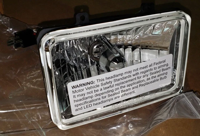 NEW PACCAR OEM RECTANGULAR LOW BEAM HEADLIGHT LENS w/ HOUSING $54.69 ...