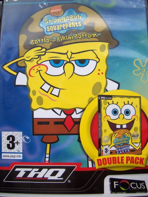 DOUBLE PACK---SPONGEBOB SQUAREPANTS---CHILDRENS Fun Games---Pc Cd £0.99 ...