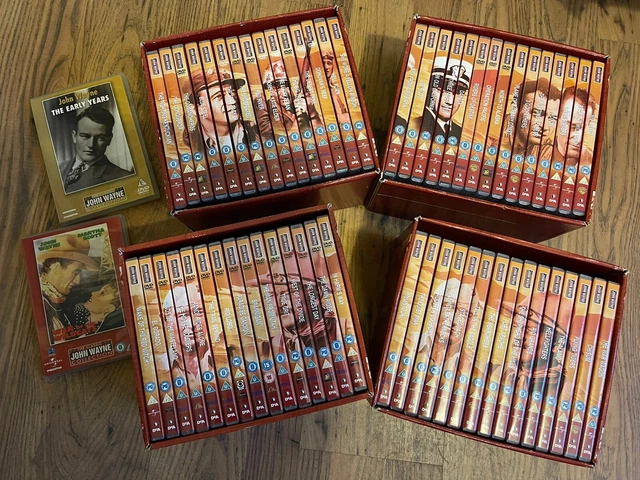 JOHN WAYNE DVD Collection 60+ Classic Collectors Box Set. Vintage £90. ...