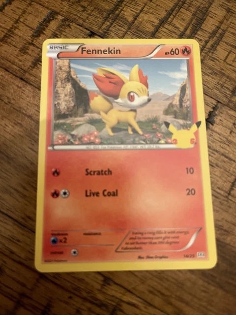 2021 MCDONALD S POKEMON 25th Anniversary Card Fennekin 14 25 In Hand 2021-mcdonald-s-pokemon-25th-anniversary-card-fennekin-14-25-in-hand