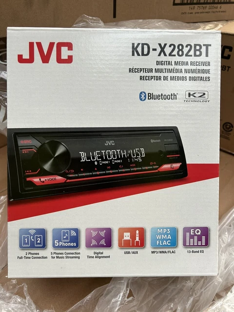JVC KD-X282BT - Digital Media Receiver Bluetooth® AUX & USB Car Stereo £45.00 - PicClick UK