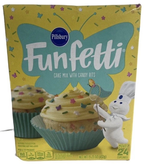 PILLSBURY FUNFETTI CAKE Mix With Candy Bits Yellow American US Import ...