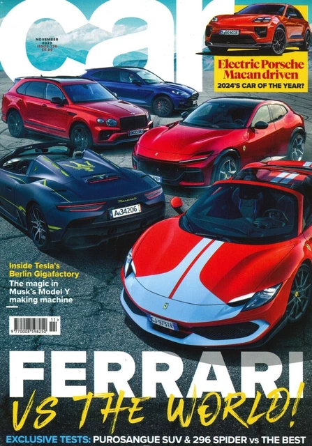 AUTO RIVISTA: FERRARI Purosangue, Porsche Macan, Aston Martin, Tesla ...