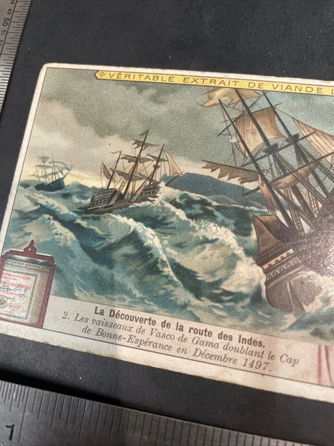 SHIPS AT SEA Oxo Bouillon Liebig Victorian trade card Style Wb1 50 $11. ...