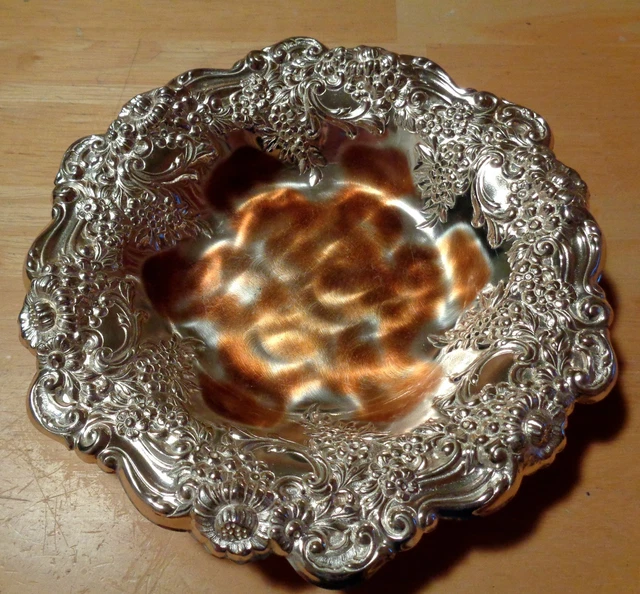 VINTAGE EP BRASS WMF IKORA Germany Silverplate Serving Bowl (gs) 6264 ...