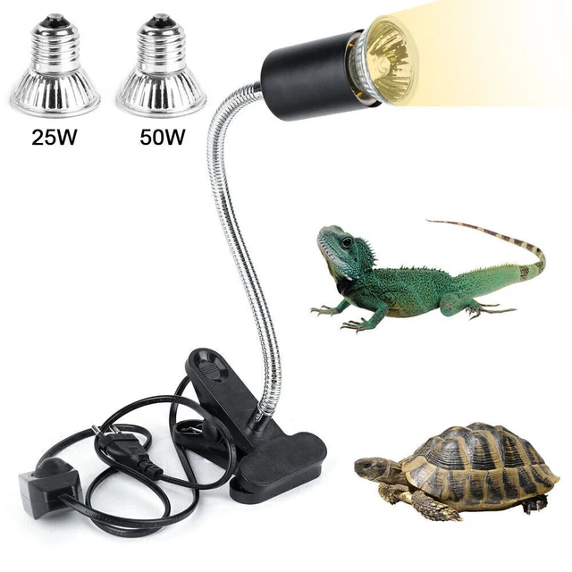 TERRARIO ACQUARIO LUCE riscaldante lampada di calore UVA UVB rettili faretto professionale EUR ...
