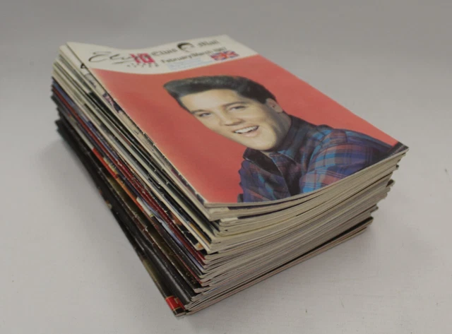 39 X Official Elvis Presley Fan Club Of Great Britain Magazines 80s