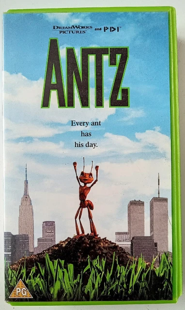 ANTZ VHS 1998 Rare Green Case Sylvester Stallone Jennifer Lopez Woody ...