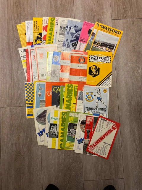 50 X 1970'S FOOTBALL LEAGUE CLUB FOOTBALL PROGRAMMES - ALL DIFFERENT £6 ...