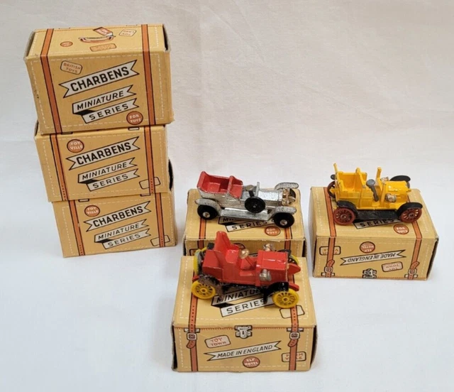 VINTAGE CHARBENS MINIATURE Series Diecast Car x3 With Original Boxes £ ...