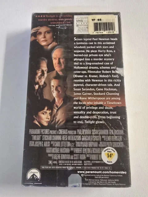 TWILIGHT VHS 1998 Gene Hackman Susan Sarandon Paul Newman New Sealed £6 ...