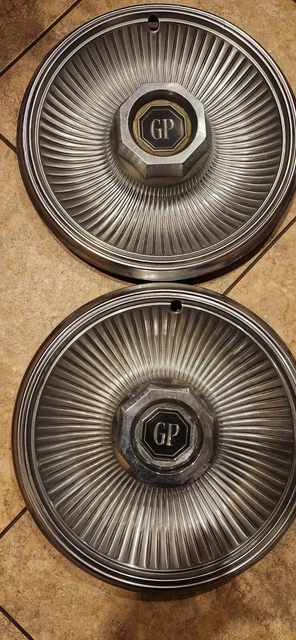 VINTAGE PONTIAC GRAND PRIX Wheel Cover Hubcaps OEM SET $20.00 - PicClick