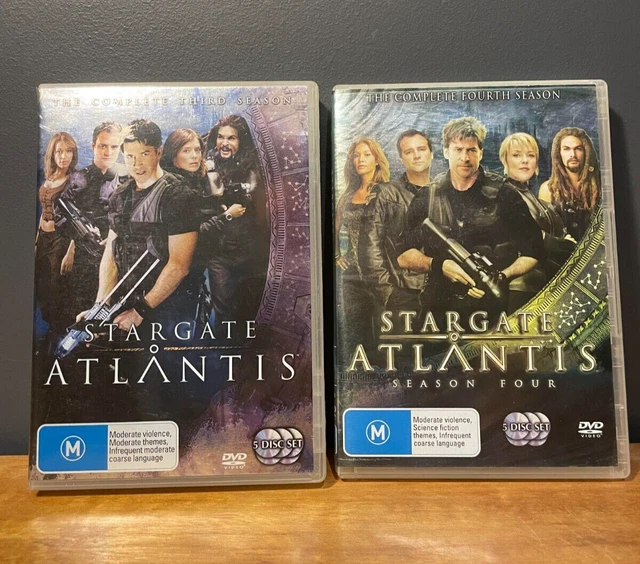 STARGATE ATLANTIS : Season 4 and Season 5 PAL Region 4 AUS Box Set, DVD ...