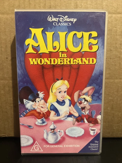 ALICE IN WONDERLAND (VHS Tape) Animation, Adventure, Fantasy, Fairy ...