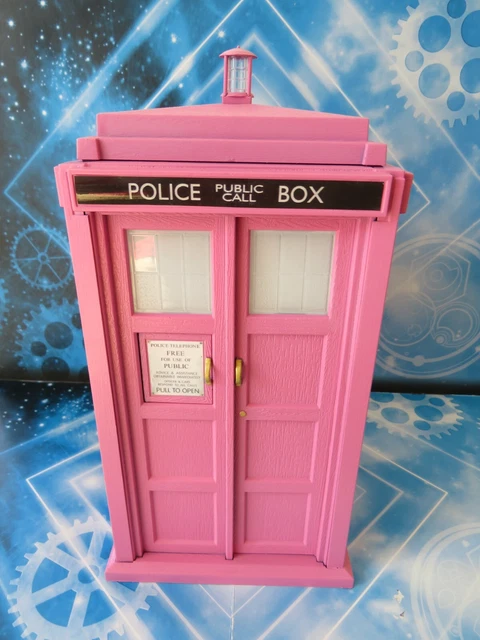 DOCTOR WHO CUSTOM Model The Happiness Tardis Built & Painted Lights ...