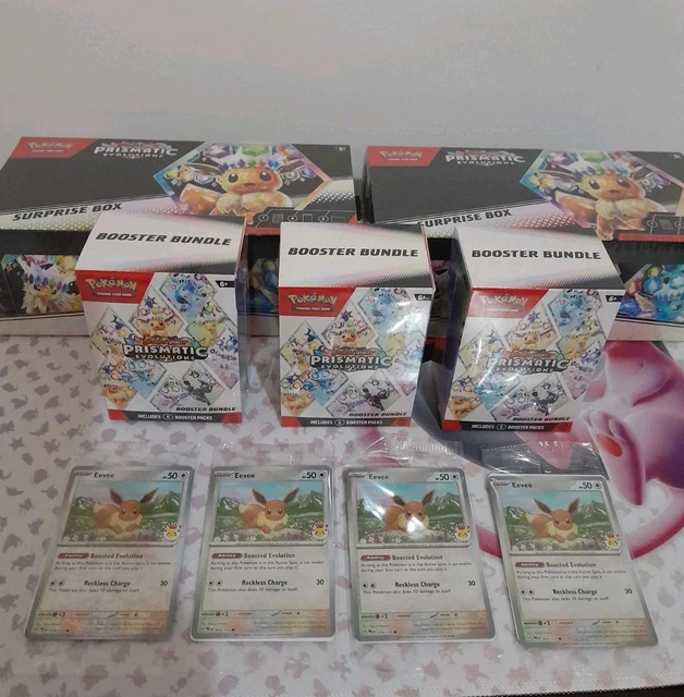 POKÉMON TCG PRISMATIC Evolutions SEALED Bundle! Booster / Surprise ...