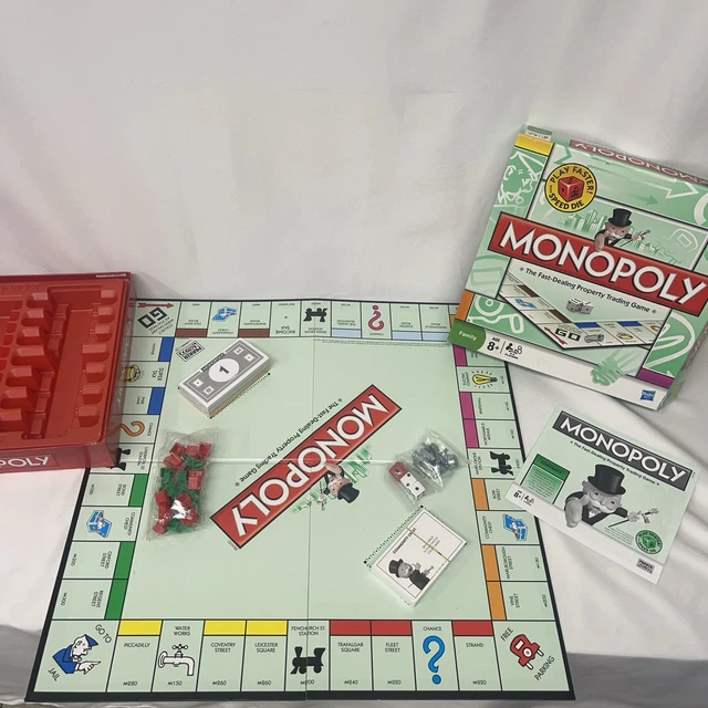 MONOPOLY BOARD GAME - Fast Paced Family Edition with Speed Die - Hasbro ...
