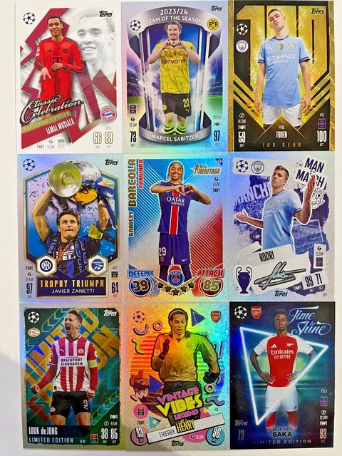 TOPPS MATCH ATTAX CL 24/25 - Champions League 2024/2025 - Sonderkarten aussuchen EUR 2,00 ...