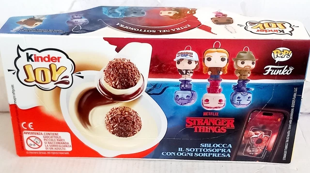 KINDER JOY FERRERO Sorpresine 3-Pack Serie Stranger Things Funko Pop ...